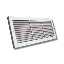 32" x 8" Fixed Blade Baseboard Return Air Grille, 45° Parallel to Long ...