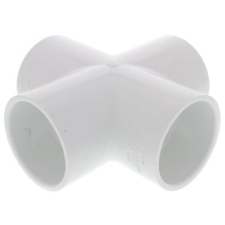 PVCCROSS2 Schedule 40 PVC Cross, 2 Inch | PlumbersStock