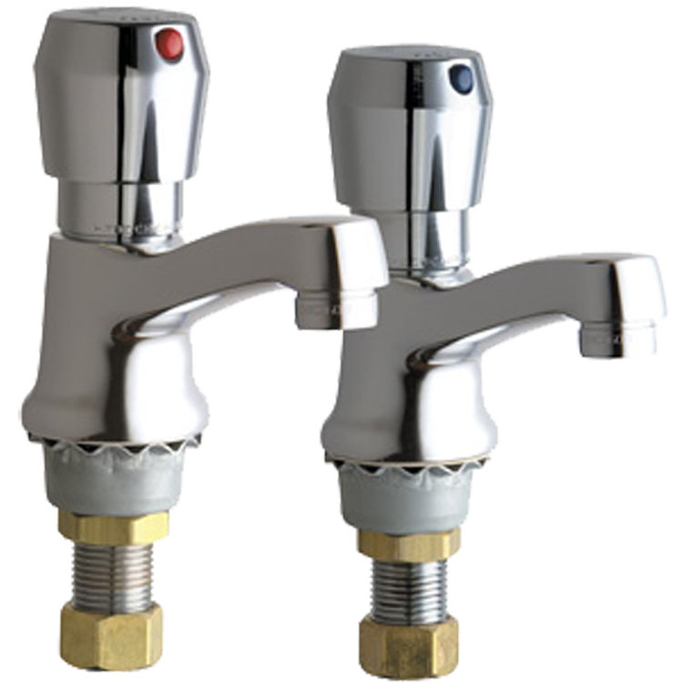 Chicago Faucets 333-665PRABCP Single Supply Metering Sink Faucet