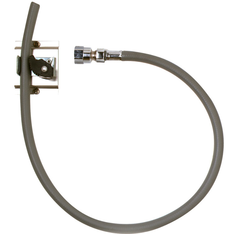 T&S BRASS B-0654 HOSE HANGER, STAINLESS STEEL, SPRING-LOADED RUBBER ...