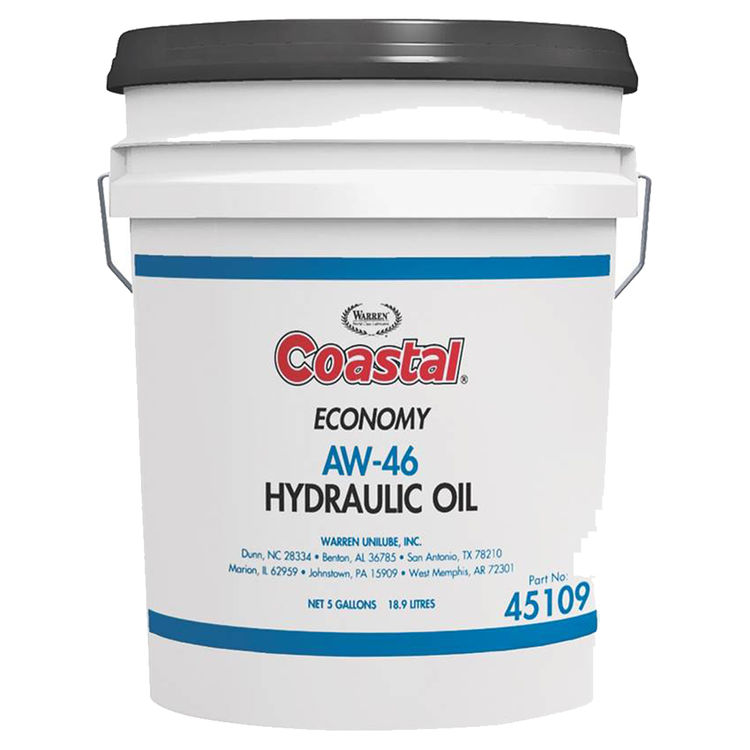 Coastal 45109 Premium Hydraulic Oil, 5 gal, Clear Amber, Liquid
