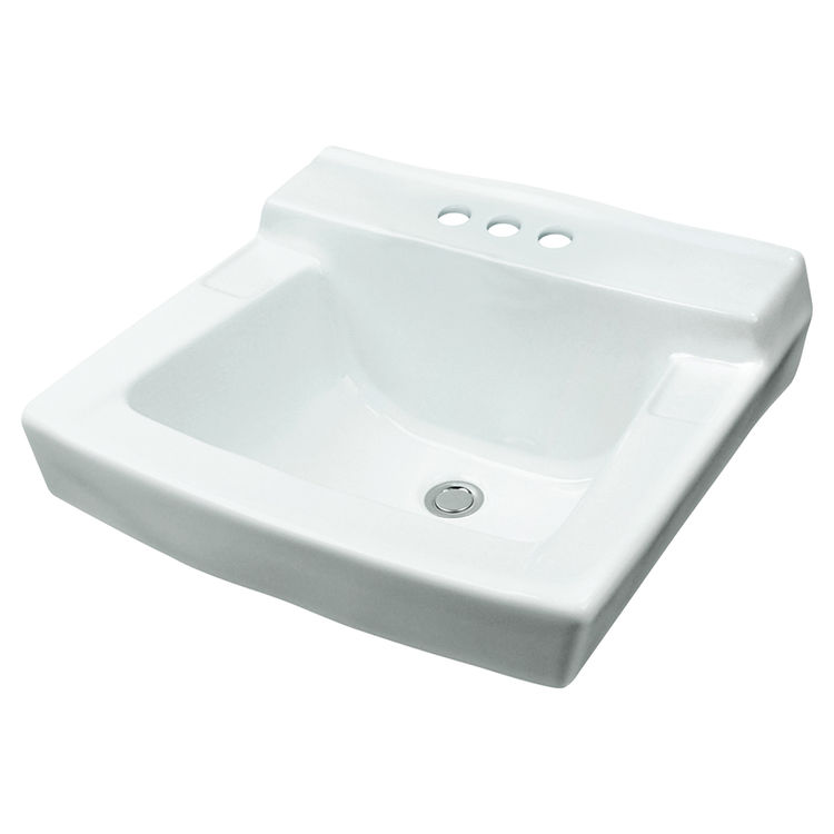 Gerber 12-384 Hayes 4" Faucet Centers Wall Hung Bathroom Sink