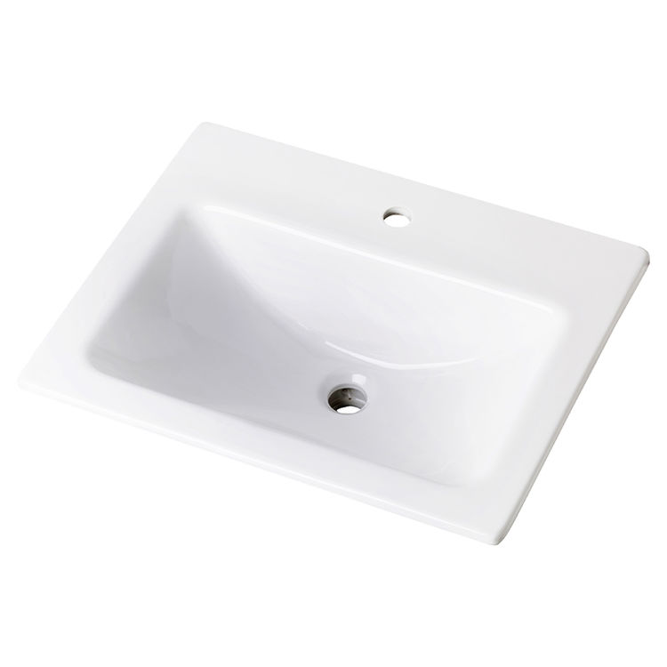Gerber 13-892 Wicker Park Self-Rimming Bathroom Sink, 18-1/4" x 10-7/8 ...