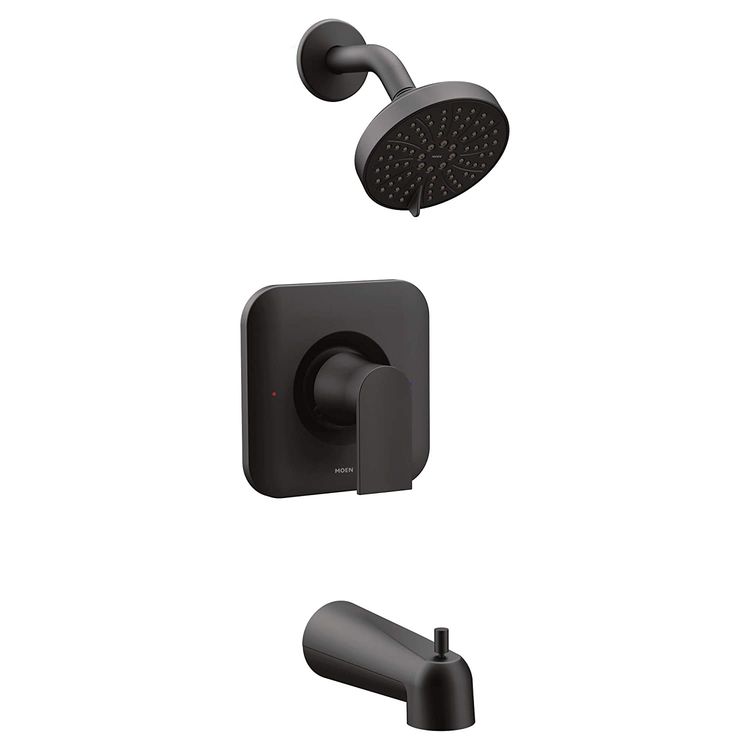 Moen T2473EPBL Genta Posi-temp Tub/Shower Trim, Matte Black - Eco Performance