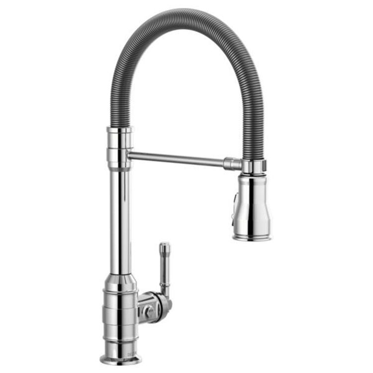 Delta 9690T-DST Broderick One Handle Semi Pro Kitchen Faucet w/ Touch2O ...