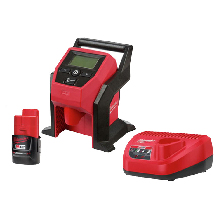 Milwaukee 2475-21CP M12 Compact Inflator Kit (2 Ah) | PlumbersStock