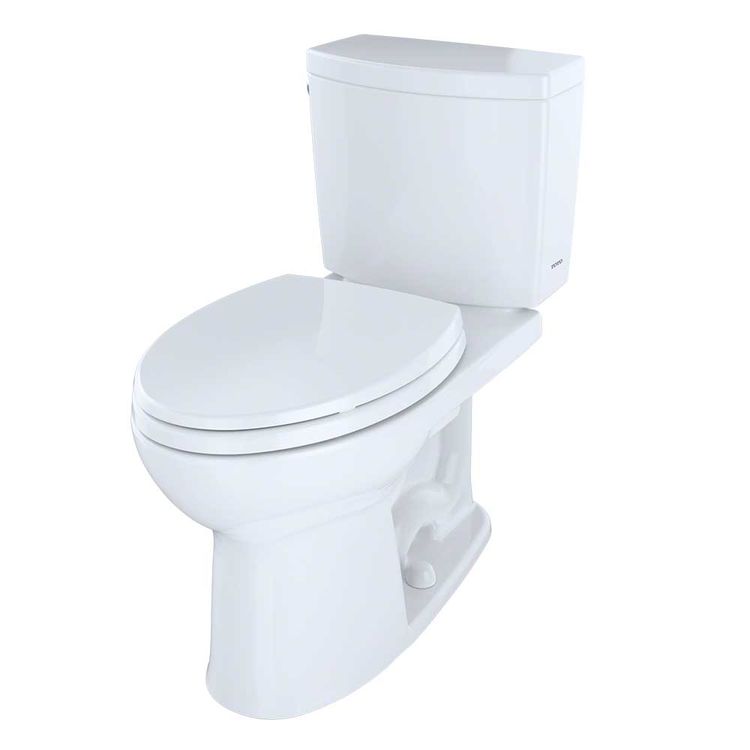 Toto Drake II 1G Two-Piece Elongated 1.0 GPF Universal Height Toilet ...