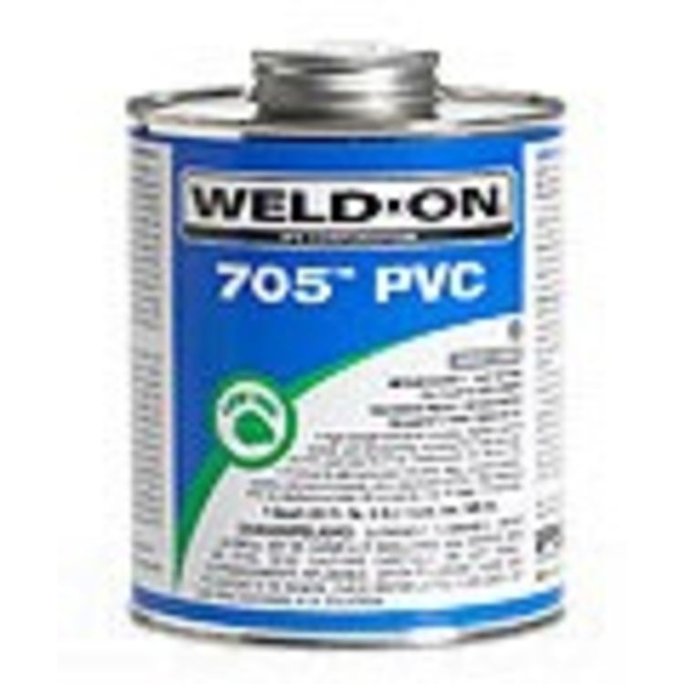 WELD-ON IPS 10087 PVC 705 WHITE PLASTIC PIPE CEMENT 1 GALLON ...